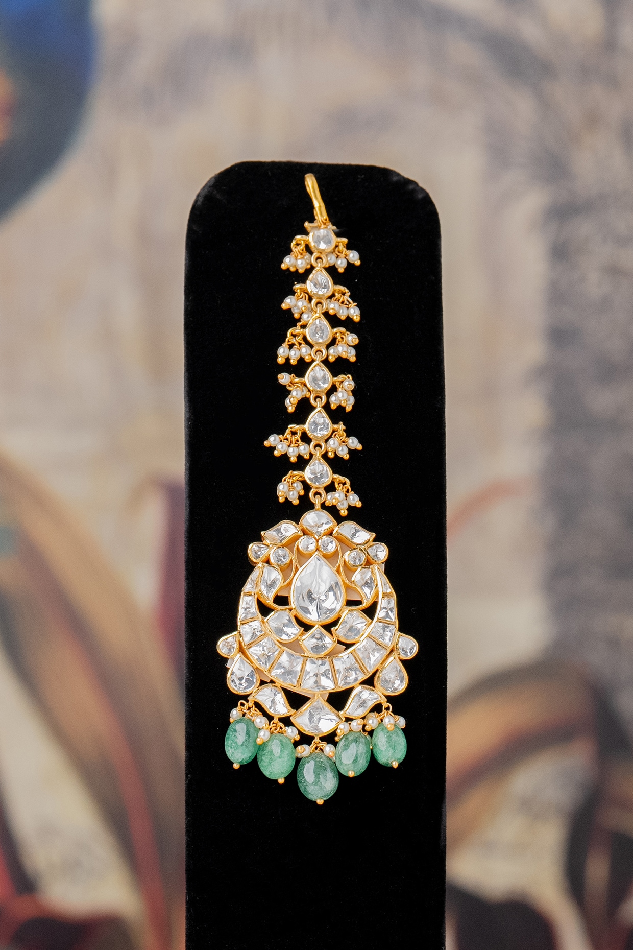 Gold Plated Maangtikka In Sterling Silver by Varq Jewels at Pernia's ...