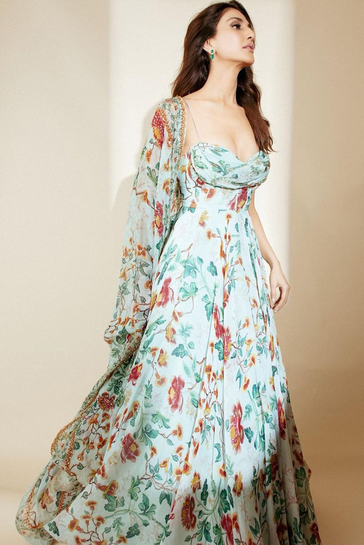 Blue Embroidered Anarkali Set by Mahima Mahajan at Pernia's Pop Up Shop ...