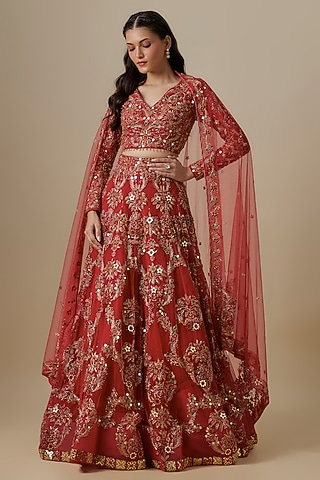 Wedding Red Lehengas - Buy Latest Red Bridal Lehenga for Wedding Online ...