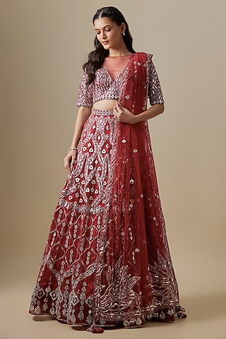 Wedding Red Lehengas - Buy Latest Red Bridal Lehenga for Wedding Online ...