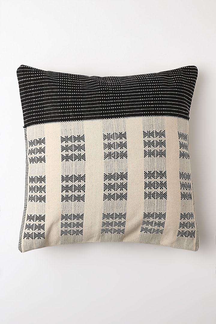 White Yanse Cushion Cover by Vekuvolu Dozo at Pernia's Pop Up Shop 2025