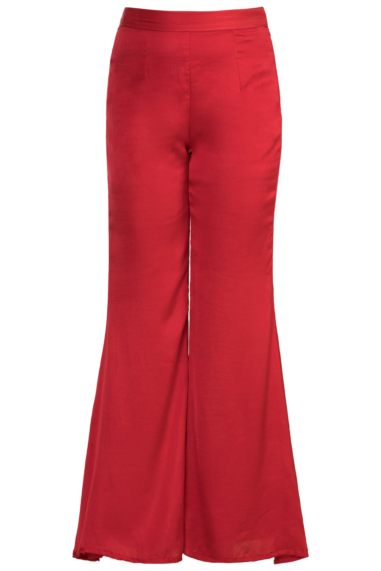 Red Flared Pants by Vidhi Wadhwani at Pernia's Pop Up Shop 2026