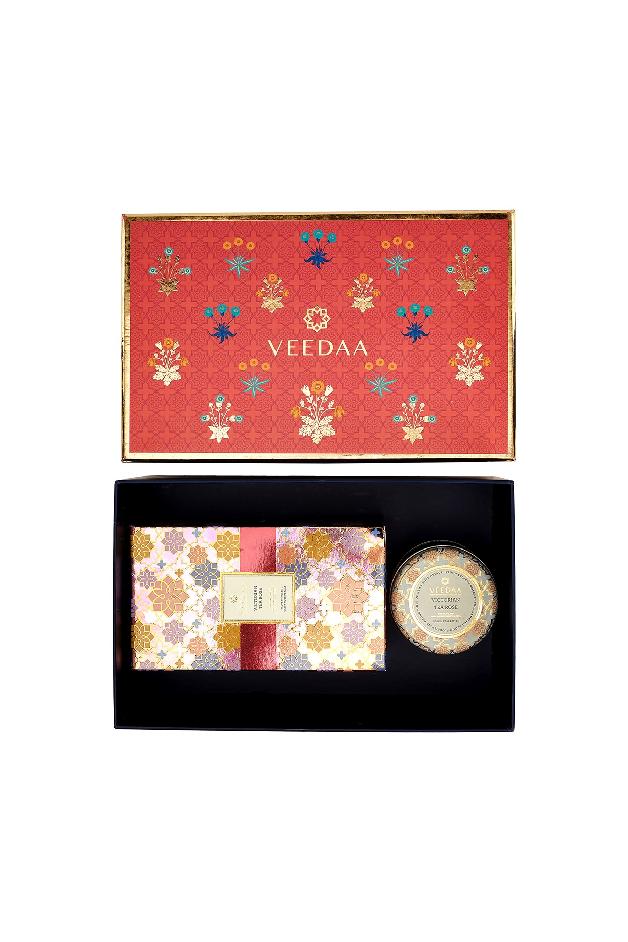 Multi Colored Victorian Tea Rose Candle & Diffuser Set by VEEDAA at ...