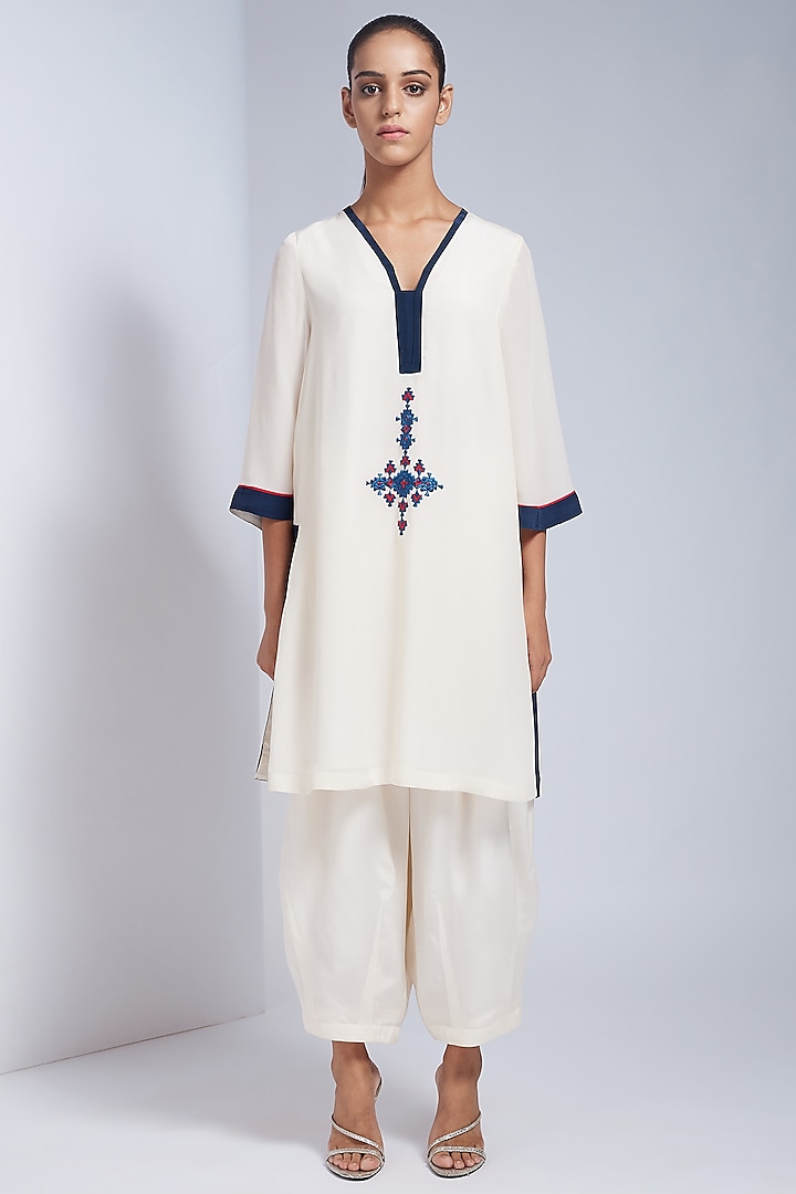 Multi Colored Tunic Set With Embroidery by VIAM at Pernia's Pop Up Shop ...