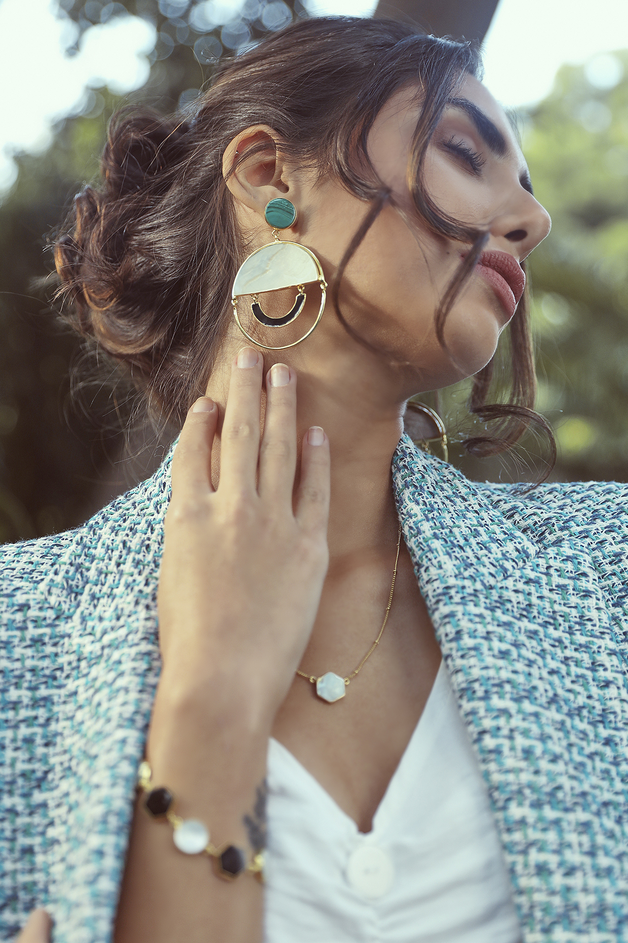 Alloy earrings safe store