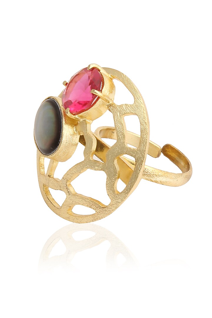 Varnika Arora presents Gold plated Queen's Pink Quartz and Black Mother ...