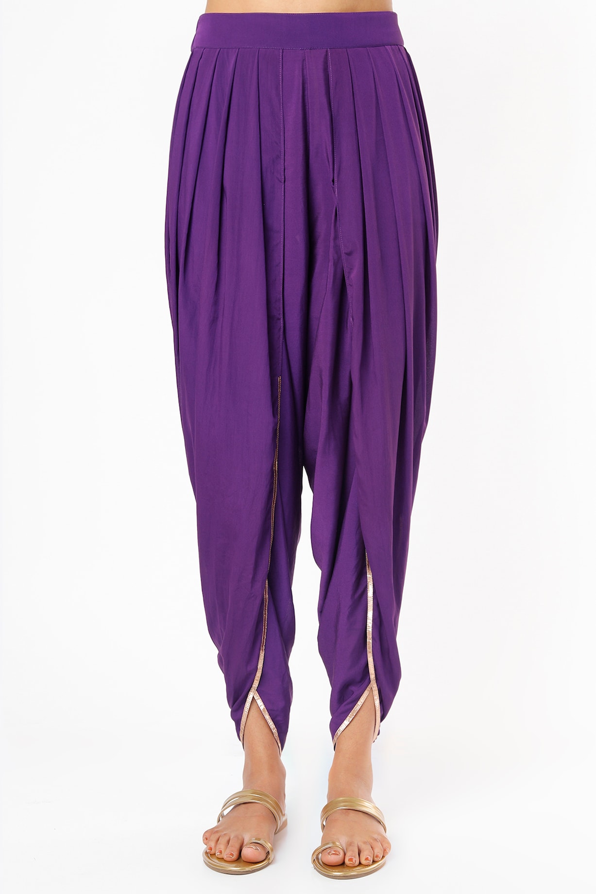 Purple Georgette Dhoti Set by Vvani By Vani Vats at Pernia's Pop Up ...