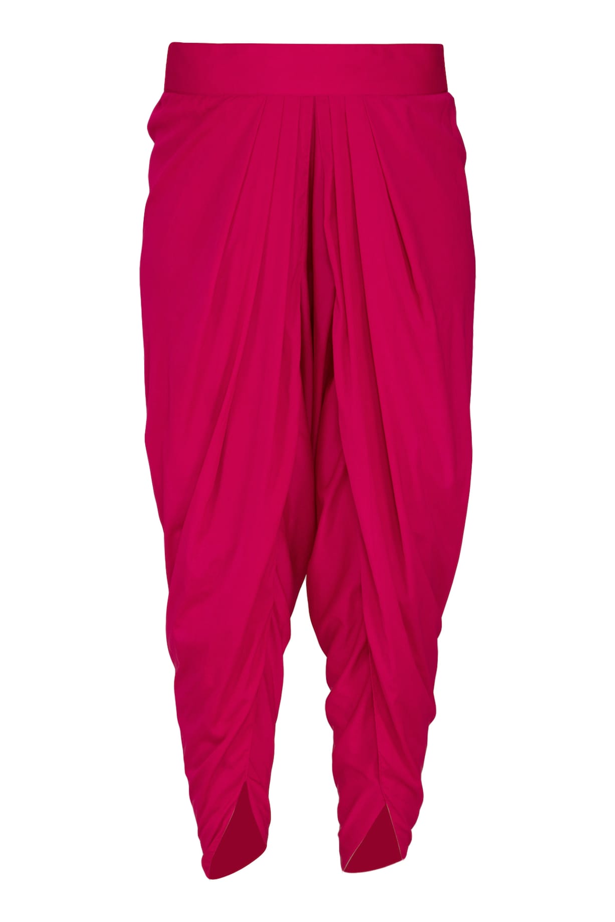 Crimson Red Embroidered Dhoti Kurta Set With Inner by Vvani by Vani ...