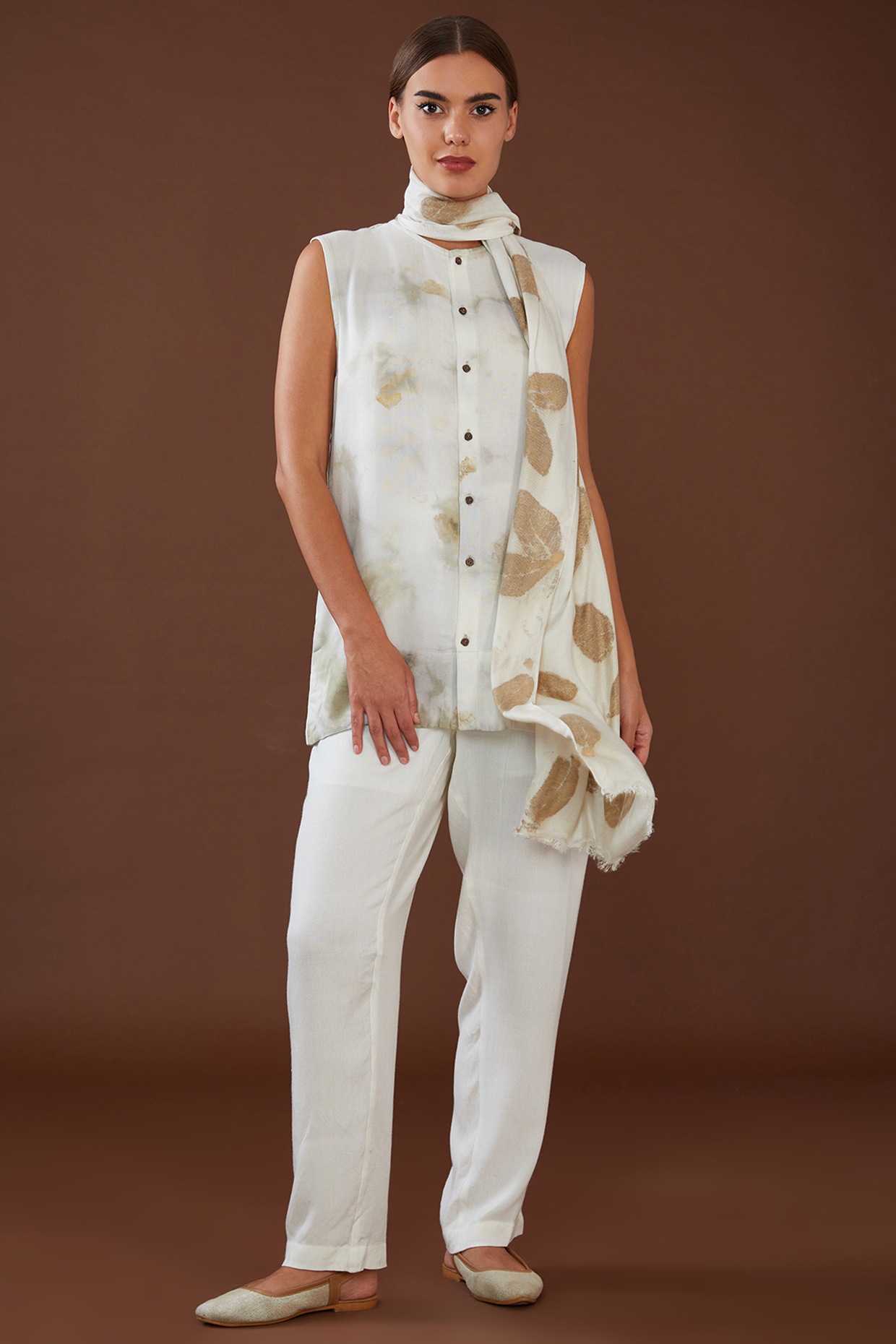 Multi-Colored Lotus Stem Fiber Scarf by Whakato at Pernia's Pop Up Shop ...