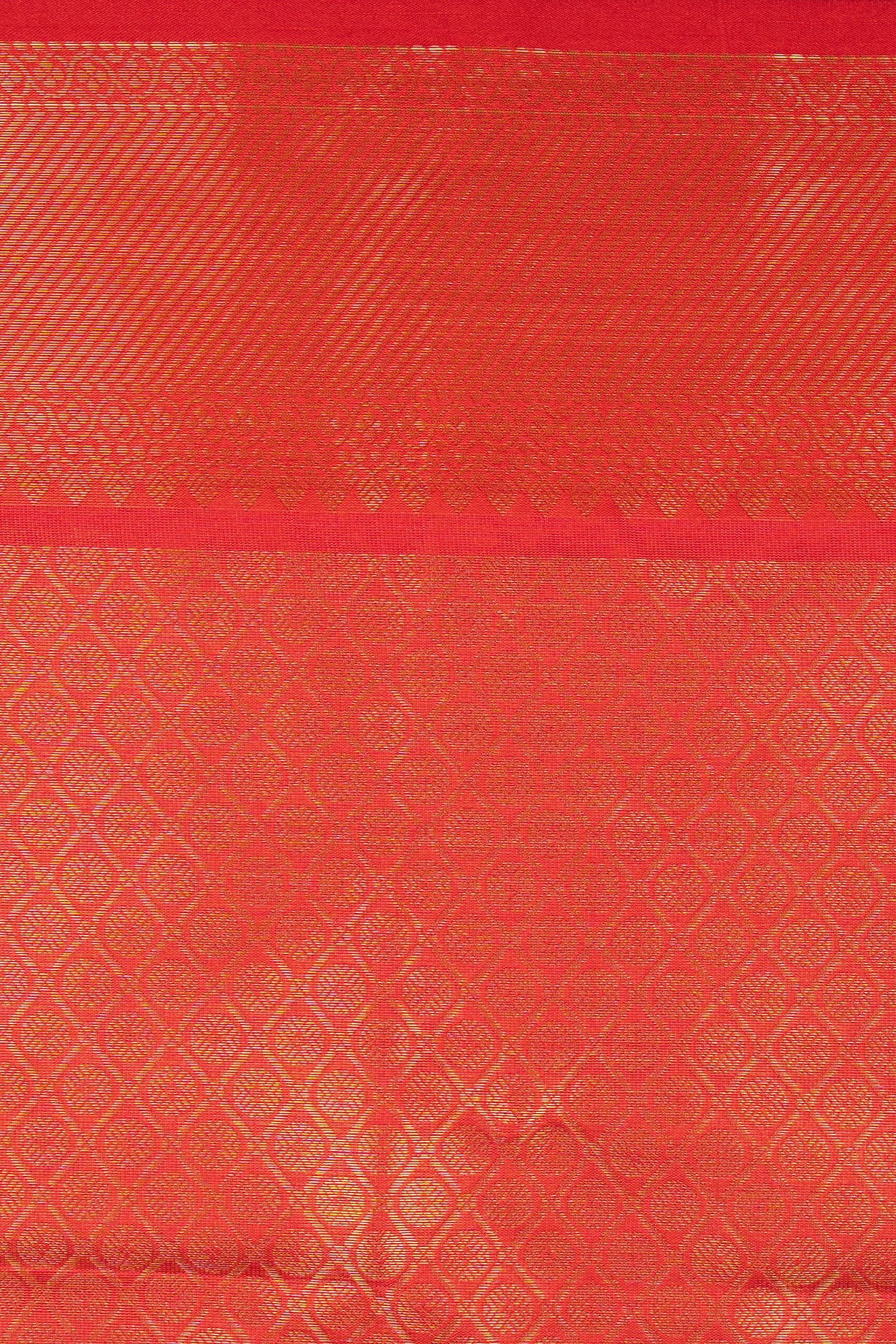 Red Zari Silk Banarasi Brocade Handloom Party Wear Saree Set by Zal ...